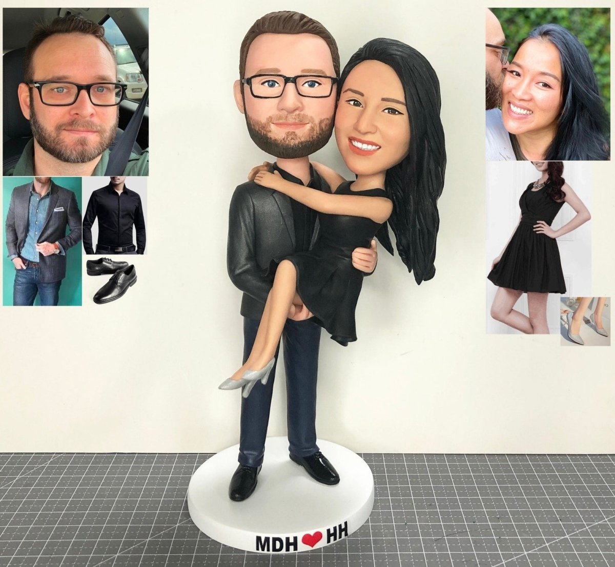 Custom Bobblehead Couple Wedding Dolls | Best Cake Topper Bobbleheads ...