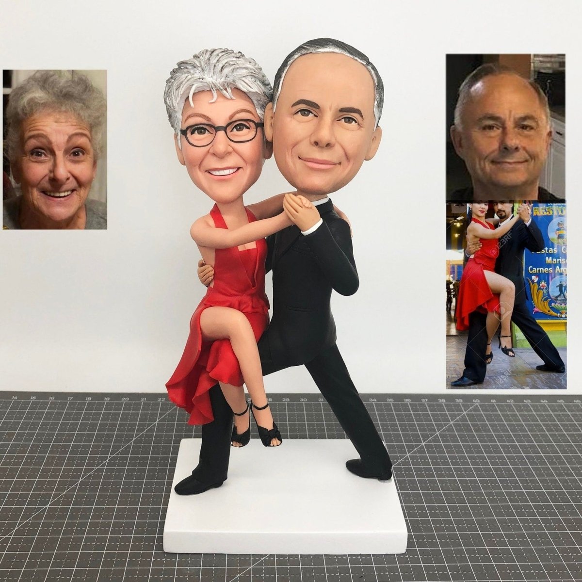 Custom Couple Bobbleheads Dancing | Personalized Dancing Figurines ...