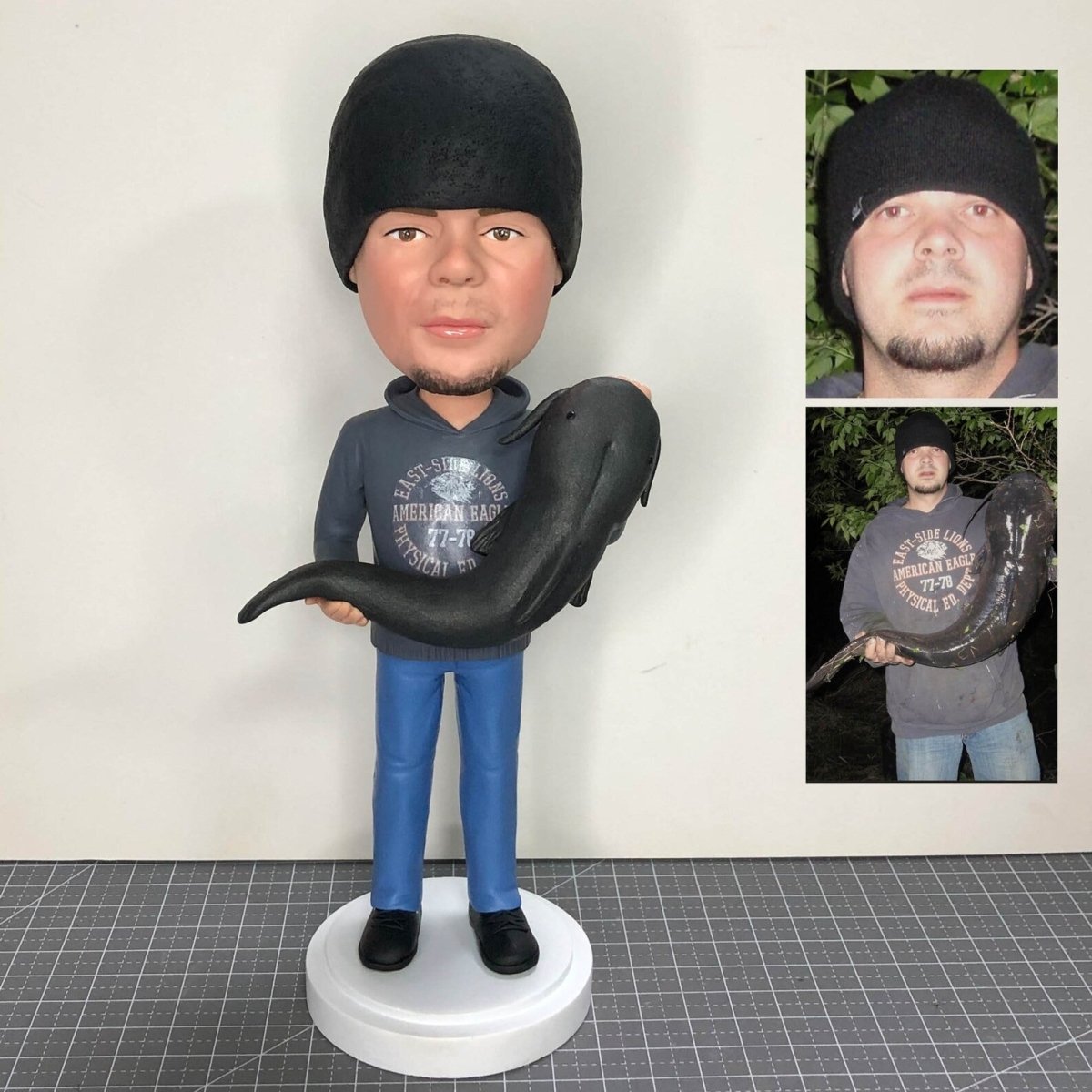 Custom fisherman bobbleheads | Personalized gifts for fishing lovers ...