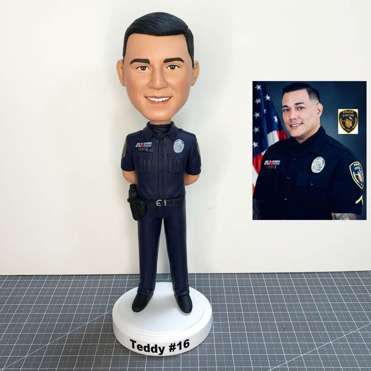 Custom Police Officer Bobblehead | Personalized Law Enforcement Gift ...