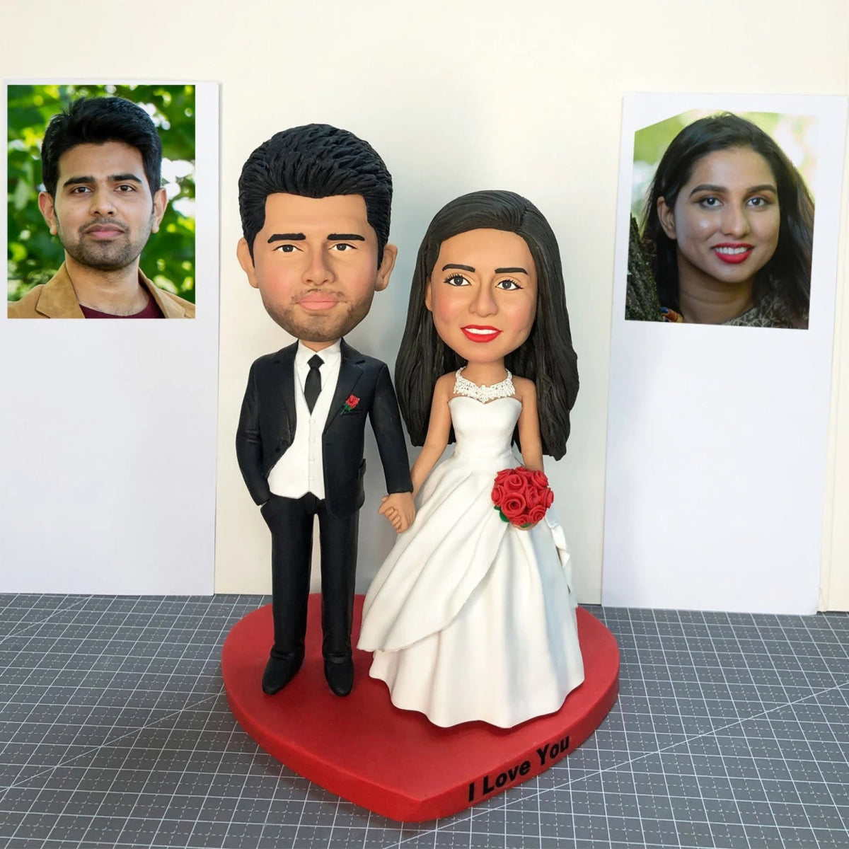 Custom Wedding Bobbleheads | Personalized Cake Toppers – Get Bobble Head