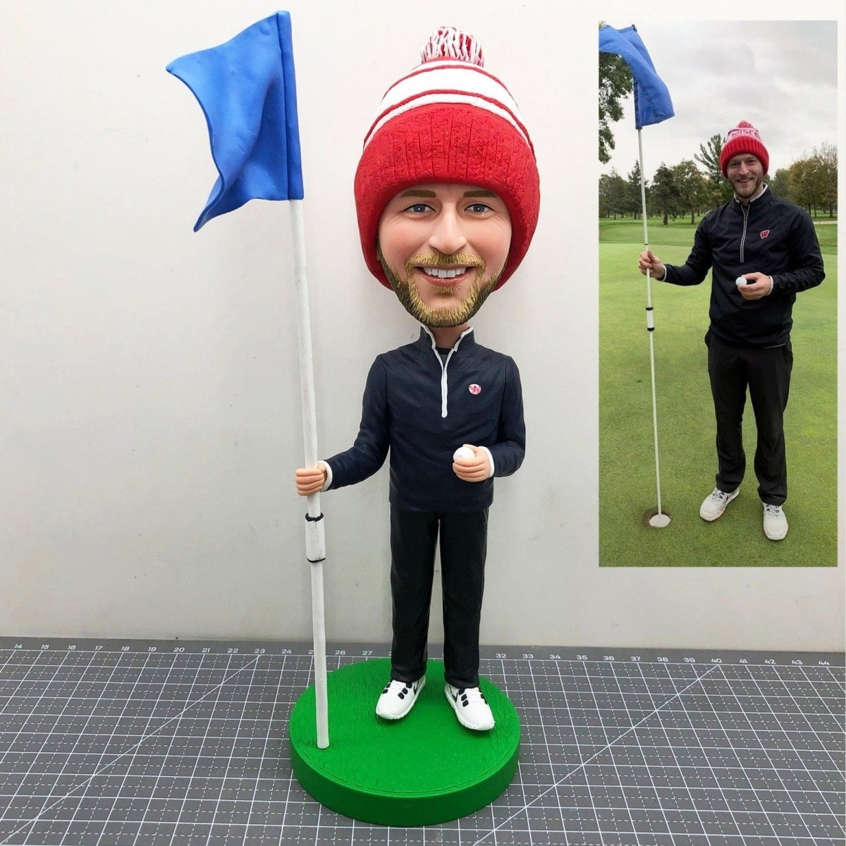 Custom Golfer Bobblehead with Flag | Personalized Golf Gifts for Men ...